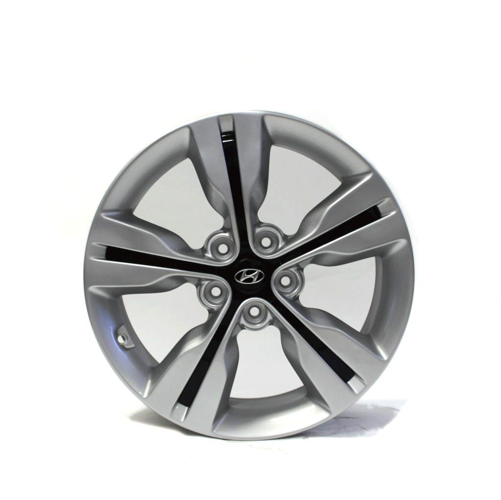 18" Wheel Hyundai Veloster Silver Black Inserts OEM 70813 2012-2017 ...