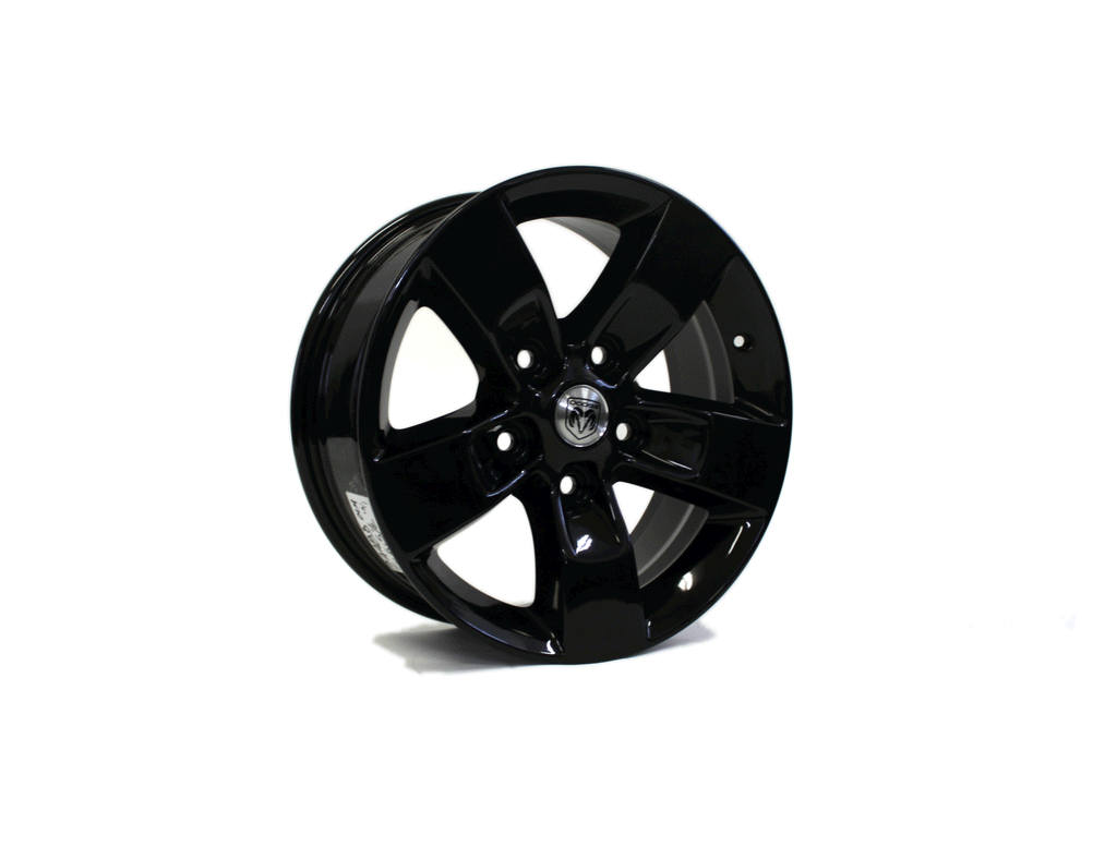 17" Dodge Ram 1500 Wheels 2013-2017 Gloss Black Factory OEM 2448 Set 4 ...