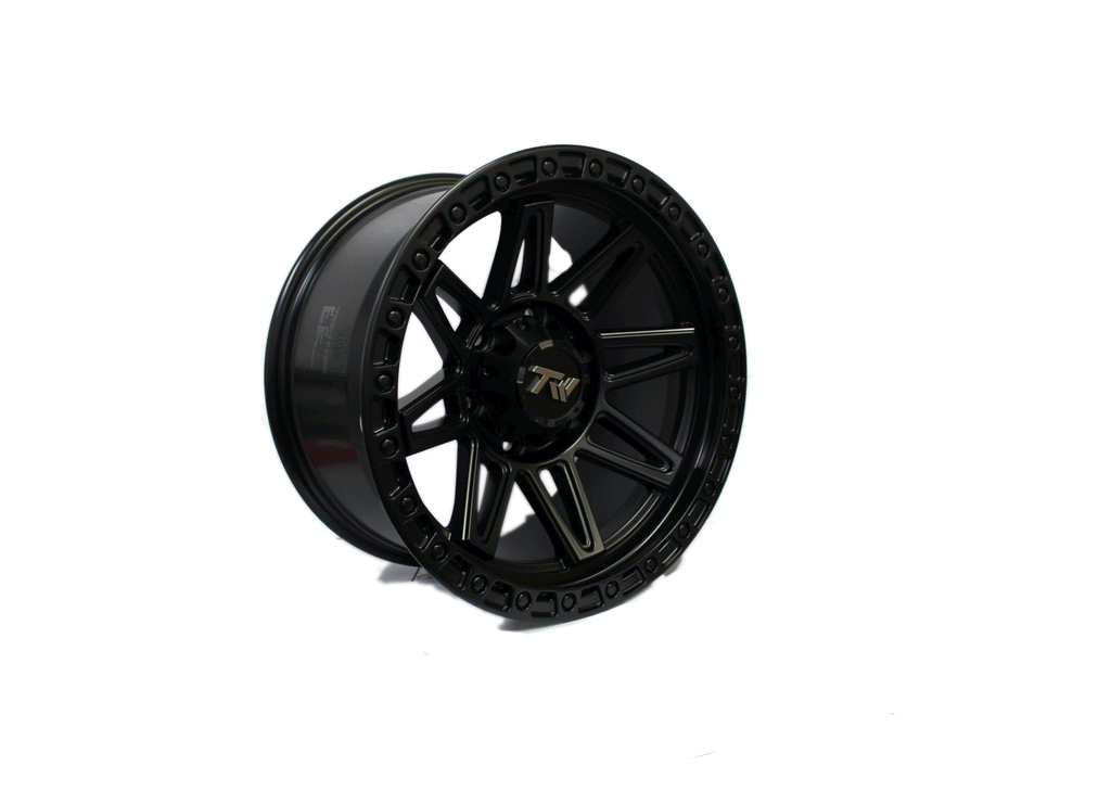 17" TW Wheels Rims T23 Vector Off Road Matte Black 6 lugs Set of 4 ...