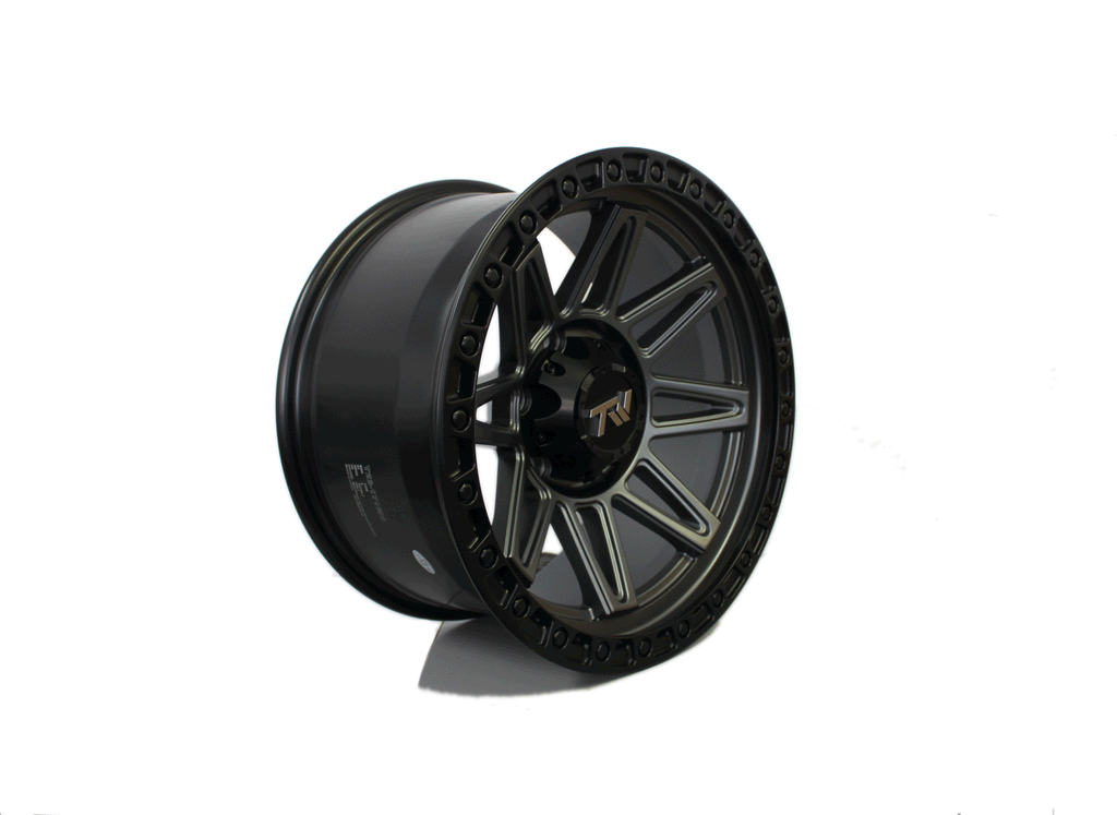 17" TW Wheels Rims T23 Vector Off Road Matte Black Gunmetal 6 lugs Set ...