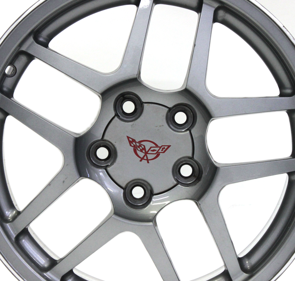 17" Wheel Front Corvette C5 Z06 2001-2004 Gunmetal Factory OEM 9593803 ...