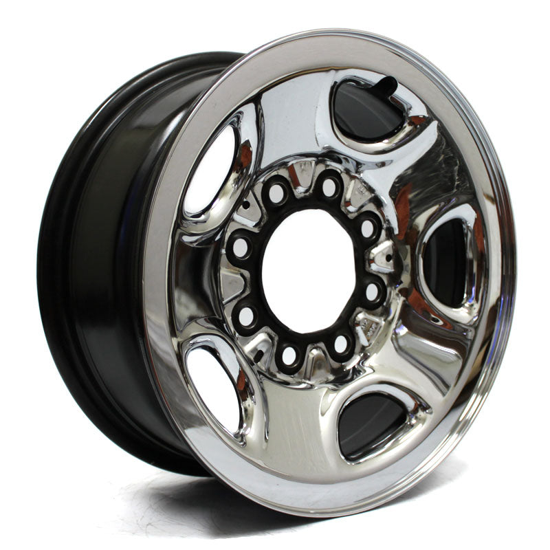 16" STEEL WHEEL CHEVY 2500 3500 GMC CHROME CLAD OEM 5075 1999-2010 16x ...