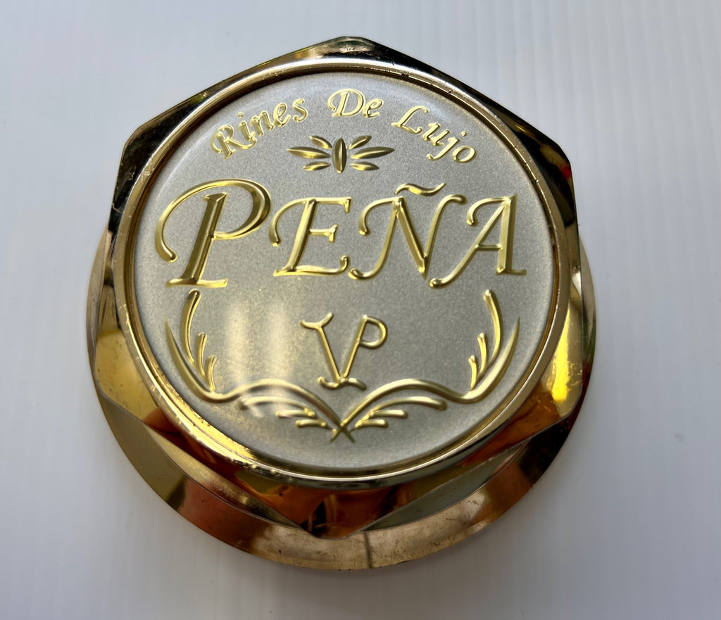 Gold Hex Nut Center Cap Prime Wheel Rines de Lujo Pena 28H – San ...