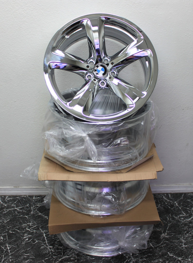 19" Wheels Bmw 645i 650i 04 05 06 07 08 09 10 Chrome OEM 71216 71217 S ...