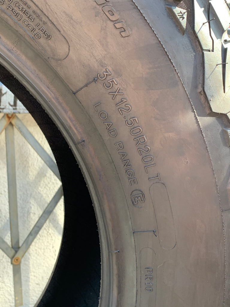 35x12.50 R-20 LT BFGOODRICH ALL-TERRAIN T/A KO2 BAJA CHAMPION – San ...