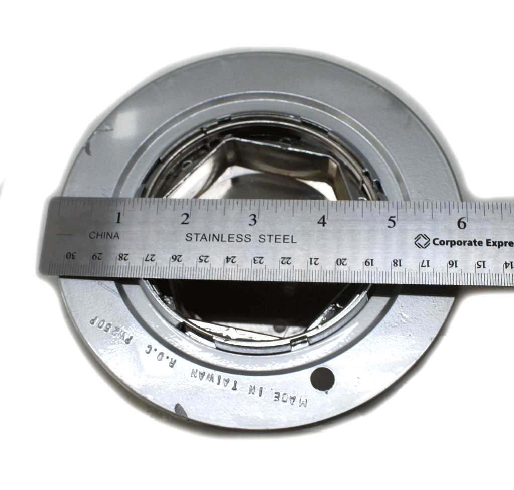 PRIME WHEEL SILVER CENTER CAP CHROME HEX NUT PW050P PW-93 NEW – San ...