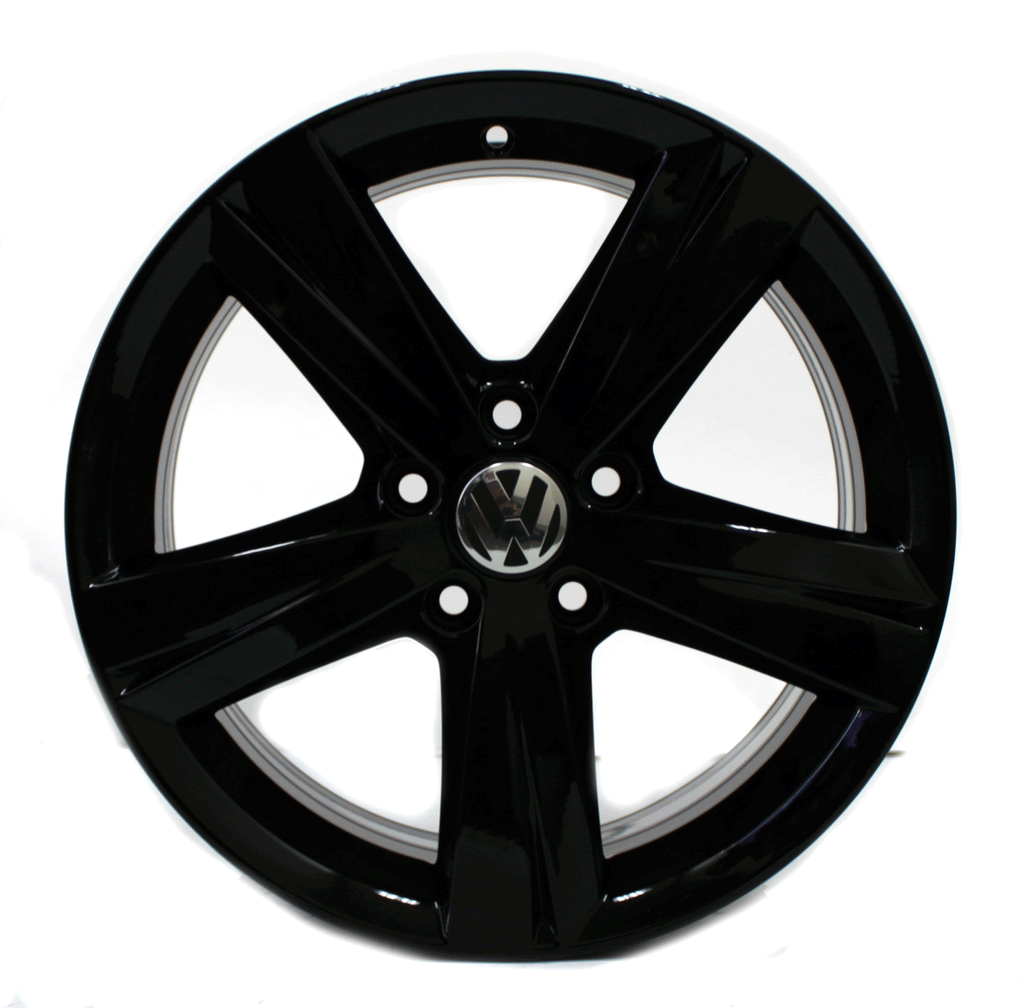 17" Wheels VW Passat 2012 2013 2014 2015 OEM 69928 Gloss Black 5 Spoke ...