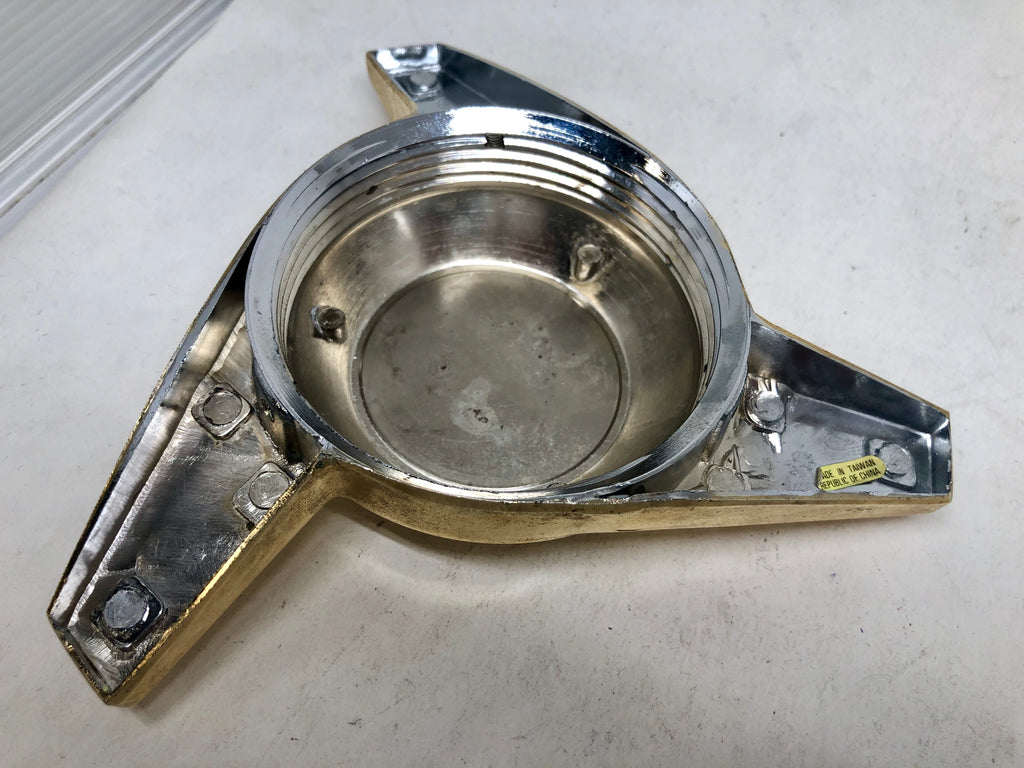 3 BAR SWEPT GOLD SPINNER WIRE WHEEL THREADED METAL – San Fernando Tires ...