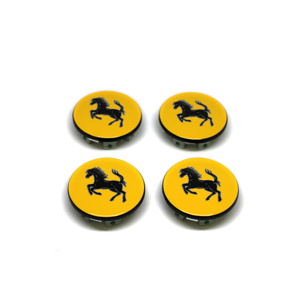 FERRARI WHEEL CENTER CAPS OEM YELLOW GENUINE SET OF 4 NEW – San ...
