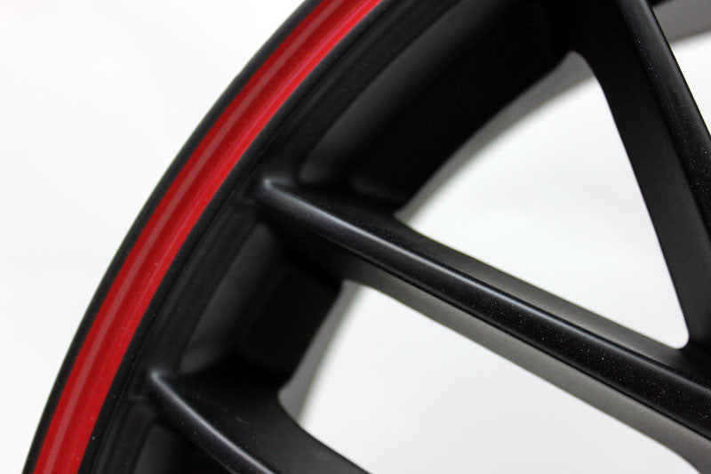 18" TENZO WHEEL TYPE-M MATTE BLACK RED GROOVE BLOCK MESH 18X8 – San ...